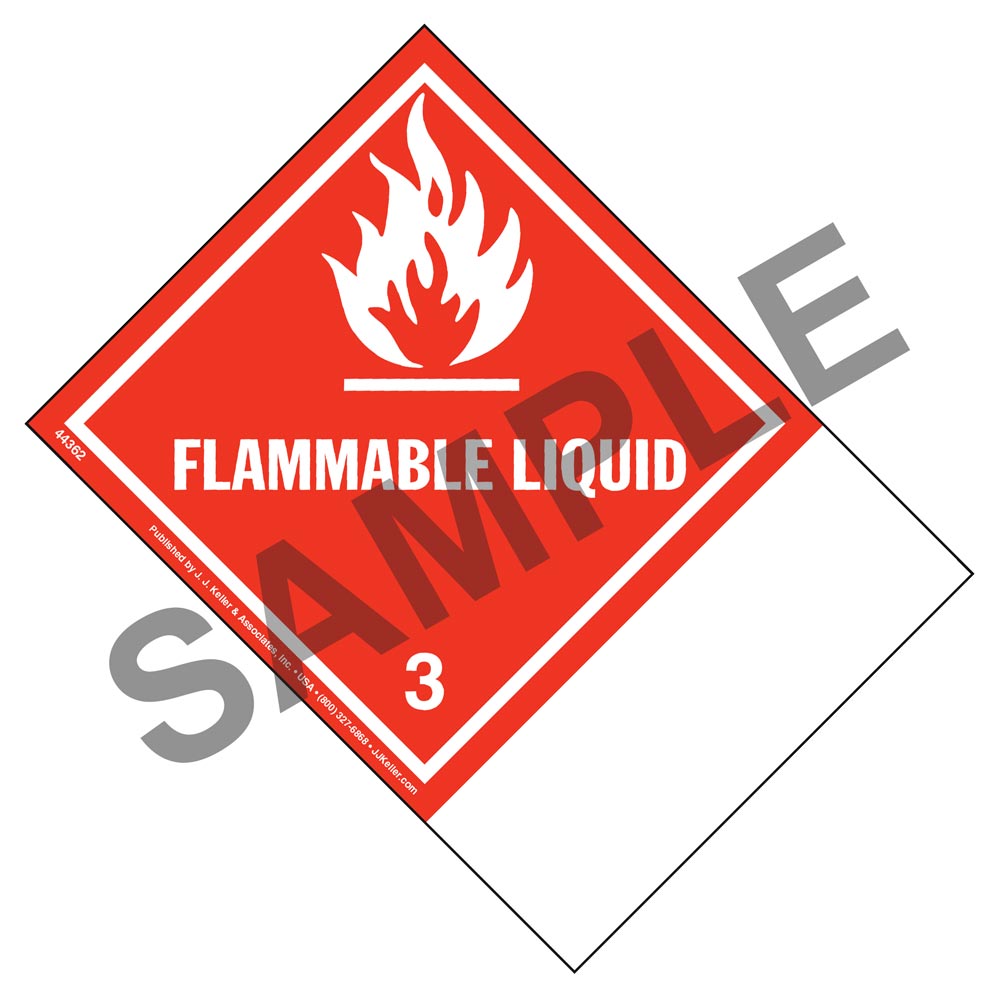 Flammable Liquids Label