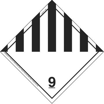 International Class 9 Miscellaneous Placard, Wordless - Polycoated Tagboard