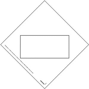 Blank 4-Digit Hazmat Placards
