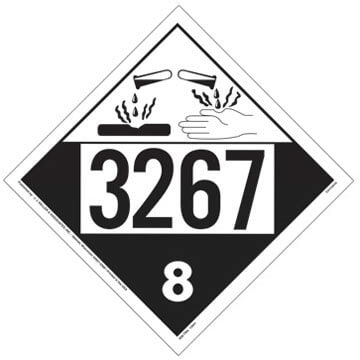 Class 8 Hazmat Placards