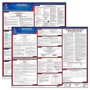 Michigan & Federal Labor Law 2-Poster Set w/ 1-Year Update Service ...