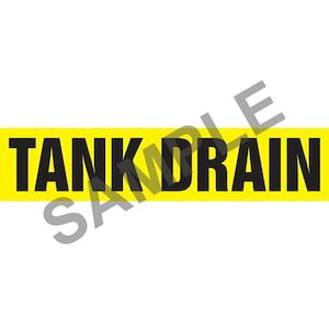 Tank Drain Marker - ASME/ANSI