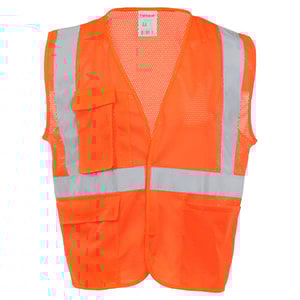 J. J. Keller® SAFEGEAR® Safety Vest Type R Class 2 - Hook & Loop ...