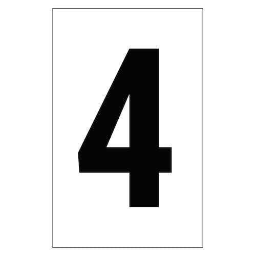 Individual 2" Vinyl Numbers - 4 (Four)