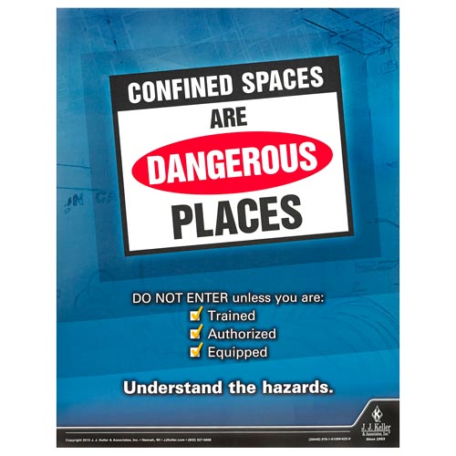 Confined Spaces: Entry Team Training - Awareness Poster Confined Spaces: Entry Team Training - Awareness Poster