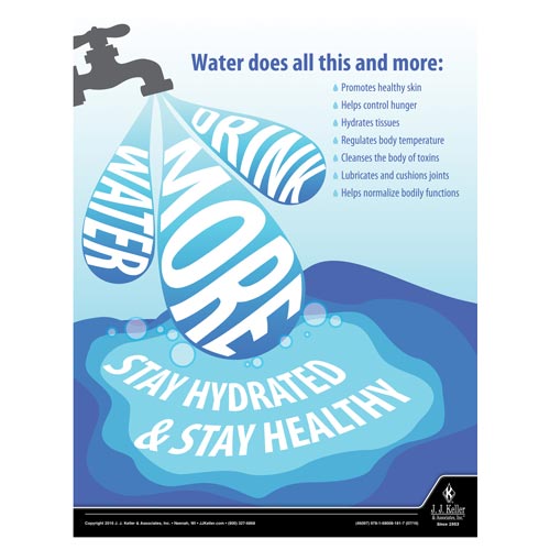 Drink More Water - Health & Wellness Awareness Poster