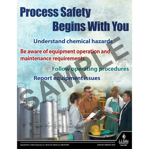 Process Safety Begins With You - Workplace Safety Training Poster