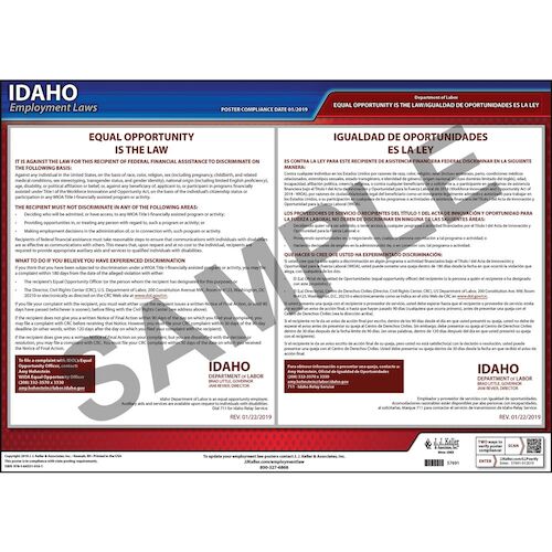 Idaho EEO Poster