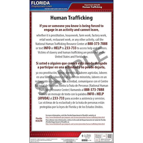 Florida Human Trafficking Poster | J.J. Keller