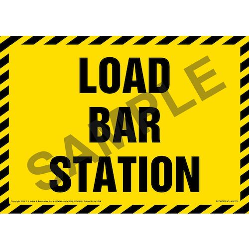Load Bar Station Sign