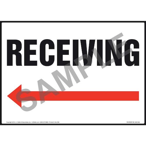 Receiving Sign - Left Arrow