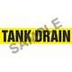 Tank Drain Marker - ASME/ANSI